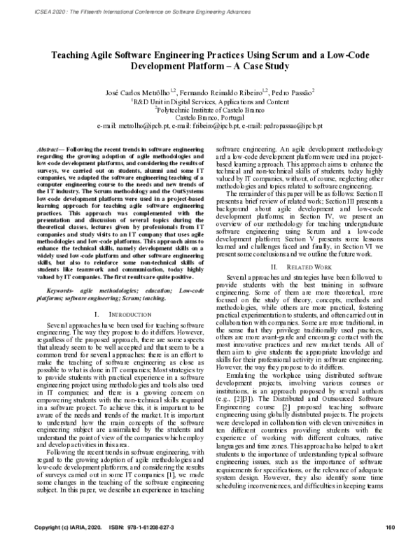 (PDF) Teaching Agile Software Engineering Practices Using Scrum and a ...