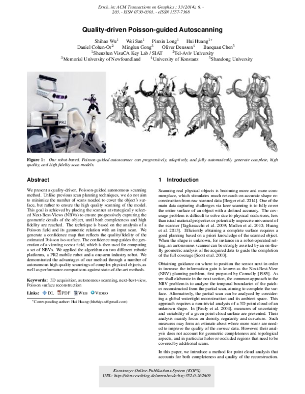 (PDF) Quality-driven poisson-guided autoscanning