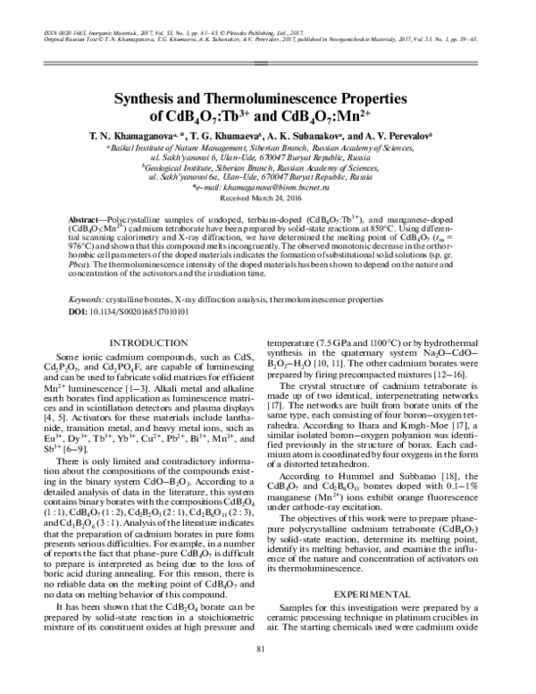 (PDF) Synthesis and thermoluminescence properties of rare earth oxides (Y, Ce-Lu) doped lithium ...
