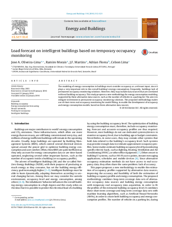 (PDF) Load forecast on intelligent buildings based on temporary ...