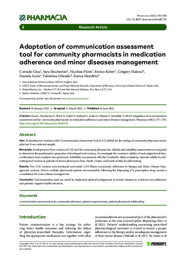 (PDF) ﻿Adaptation of communication assessment tool for community ...