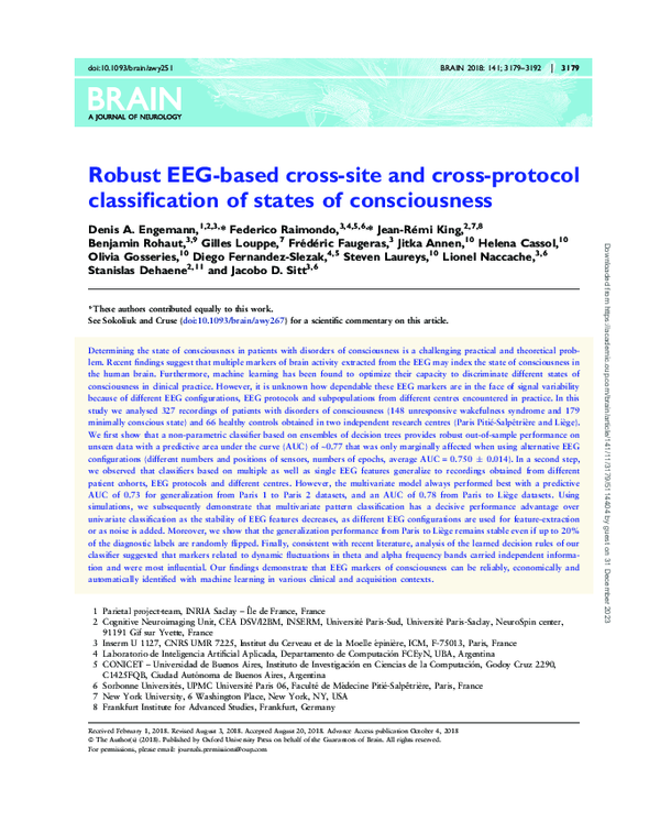 (PDF) Robust EEG-based cross-site and cross-protocol classification of ...