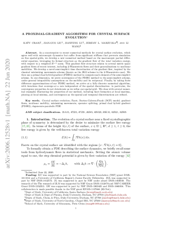 (PDF) A proximal-gradient algorithm for crystal surface evolution ...