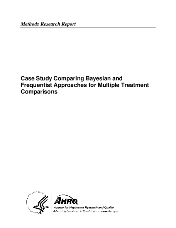 (PDF) Case study comparing Bayesian and frequentist approaches for ...