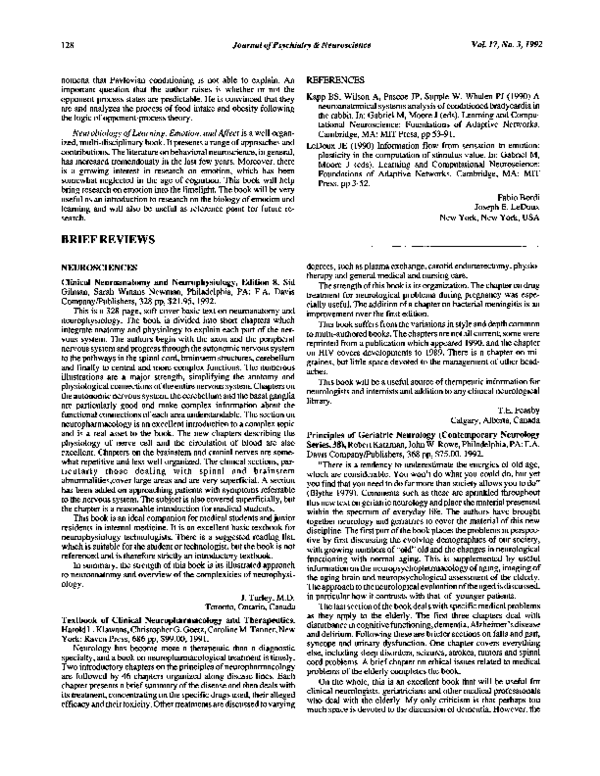 (PDF) Textbook of Clinical Neuropharmacology and Therapeutics