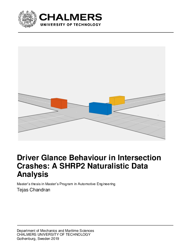 (PDF) Driver Glance Behaviour in Intersection Crashes: A SHRP2 Naturalistic Data Analysis