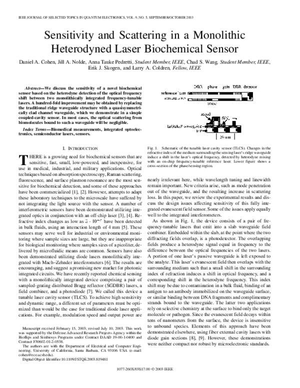 (PDF) Sensitivity and scattering in a monolithic heterodyned laser ...