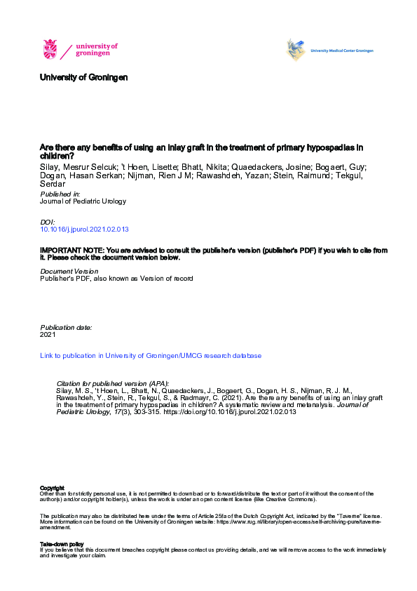 (PDF) Are there any benefits of using an inlay graft in the treatment ...