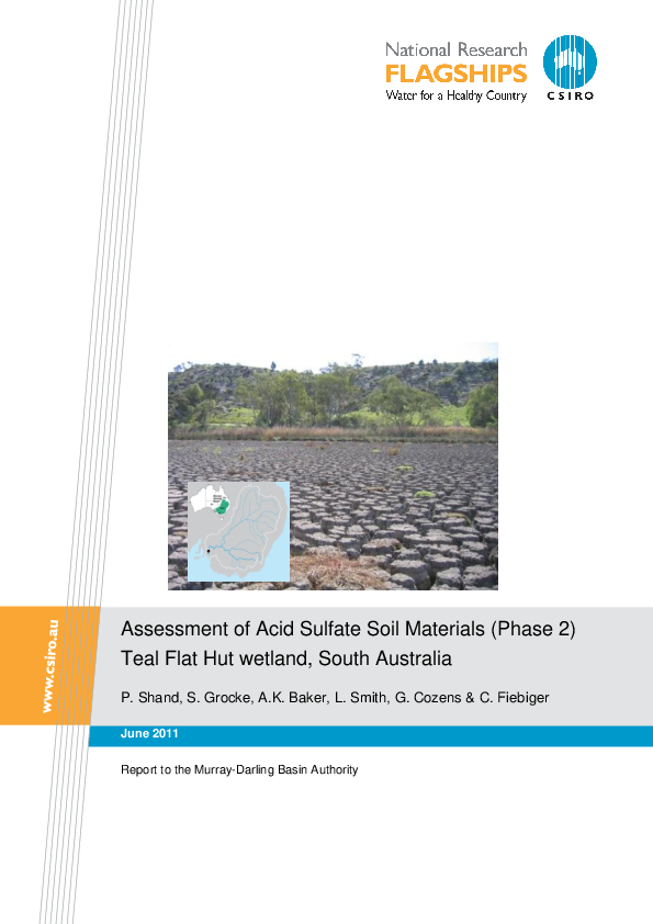 (PDF) Assessment of acid sulfate soil materials (Phase 2) Swanport ...