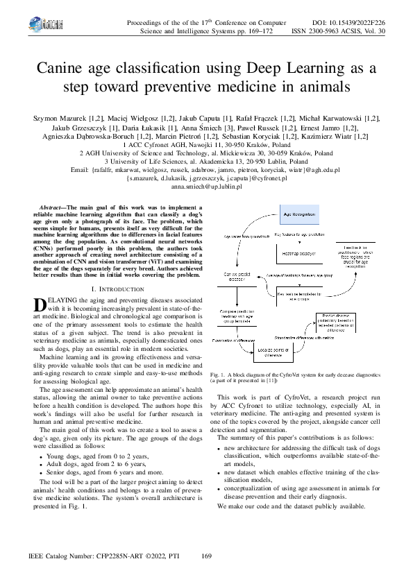 (PDF) Canine age classification using Deep Learning as a step towards ...