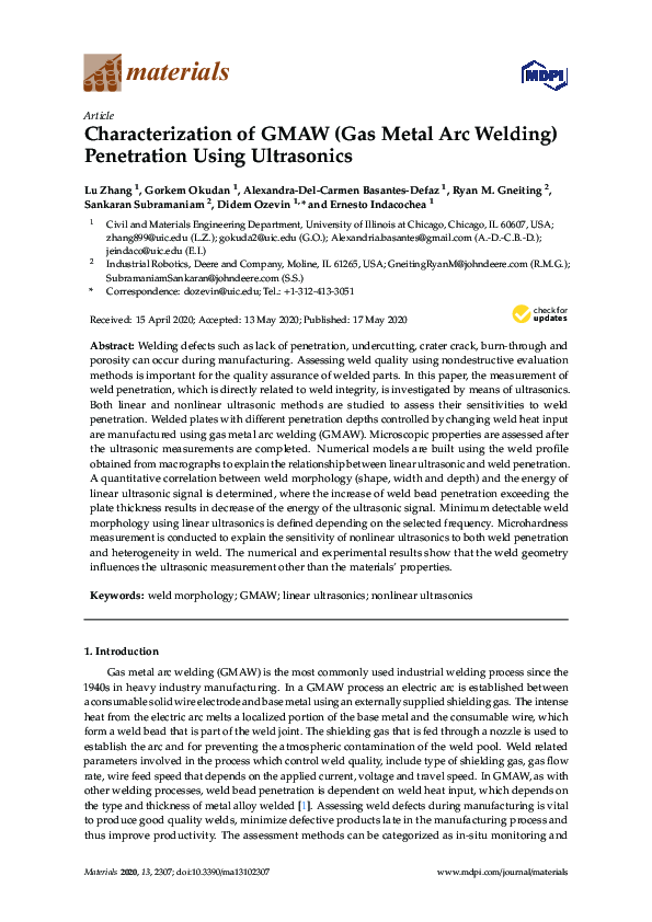 (PDF) Characterization of GMAW (Gas Metal Arc Welding) Penetration ...