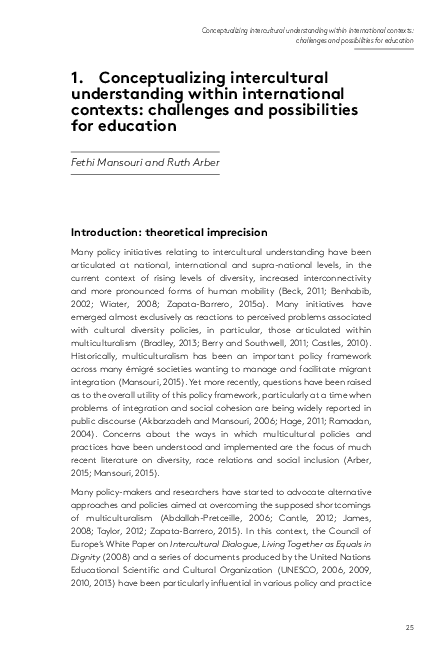 (PDF) Conceptualizing intercultural understanding within international ...
