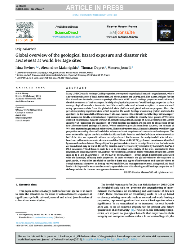 (PDF) Global overview of the geological hazard exposure and disaster ...
