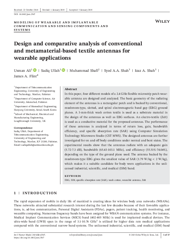 (PDF) Design and comparative analysis of conventional and metamaterial ...