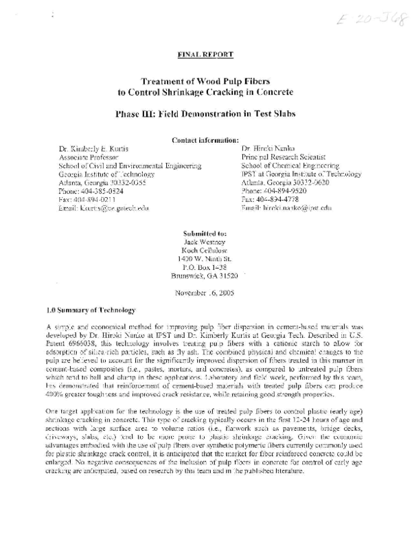 (PDF) Asessment of Wood Pulp Fibers for Improved Performance of Cement ...