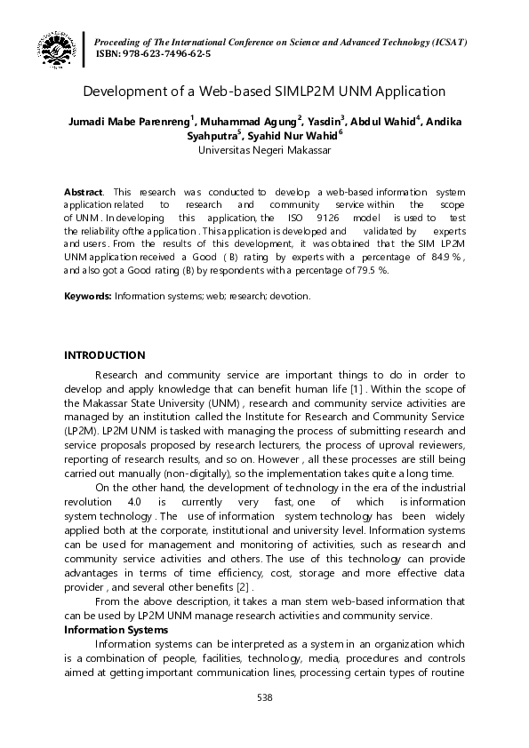 (PDF) Development of a Web-based SIMLP2M UNM Application
