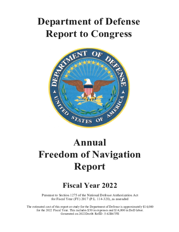(PDF) FON Program Report FY2022