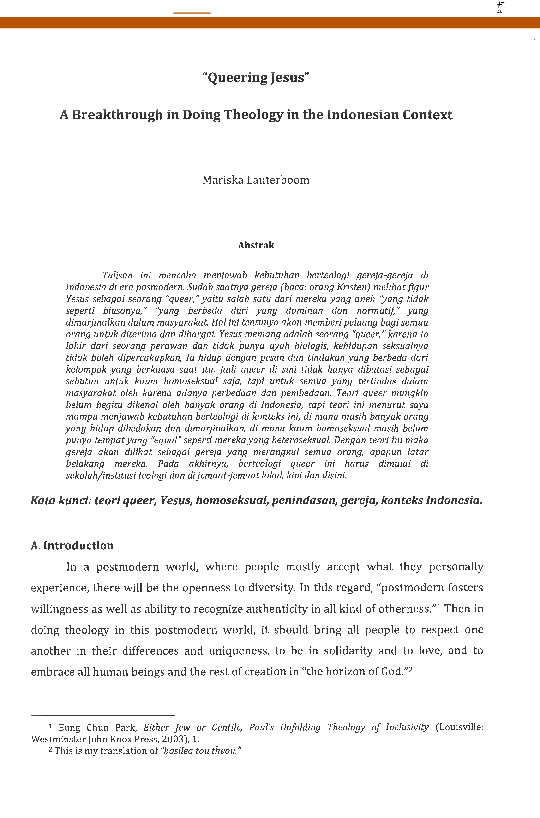 (PDF) Queering Jesus