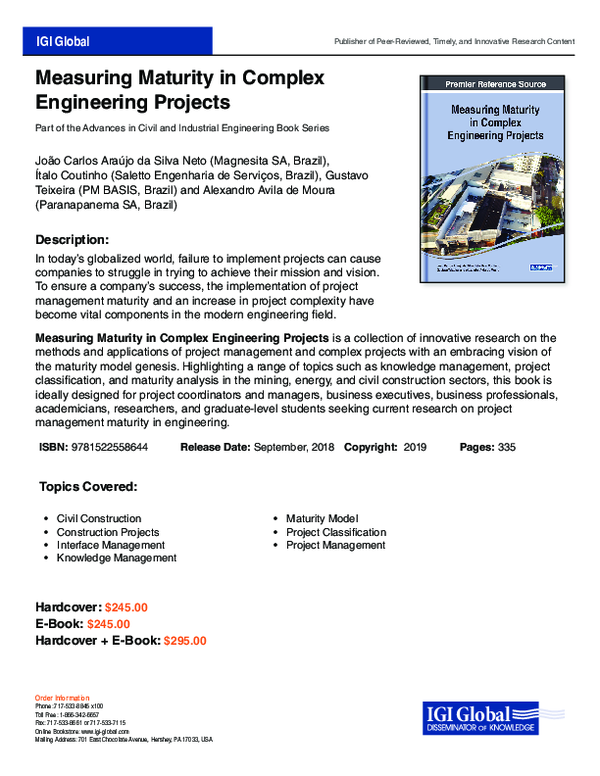 Pdf Measuring Maturity In Complex Engineering Projects