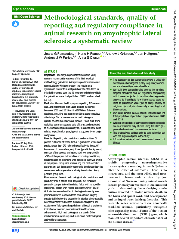 (PDF) Methodological standards, quality of reporting and regulatory ...