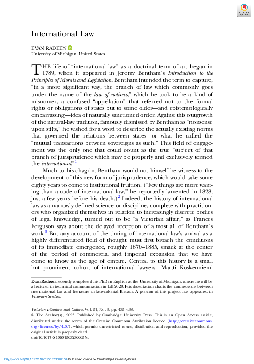 (PDF) International Law