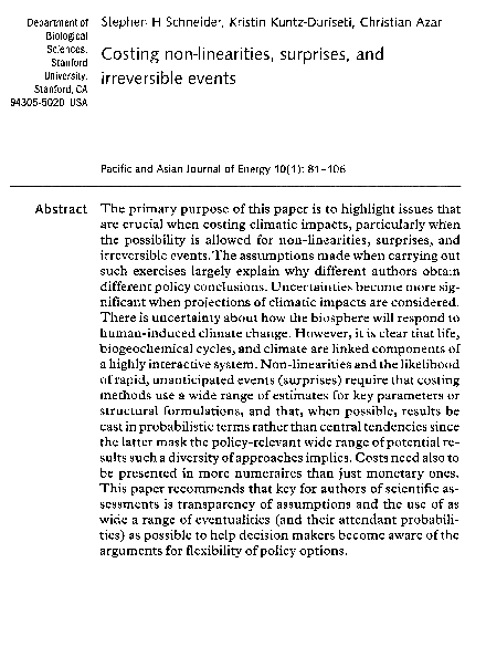 (PDF) Costing non-linearities, surprises, and irreversible events ...