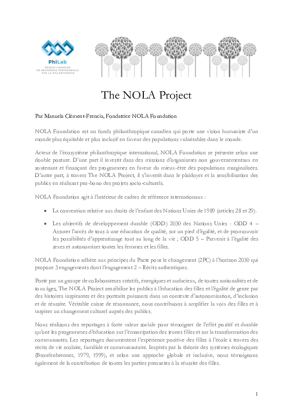 (PDF) The NOLA Project