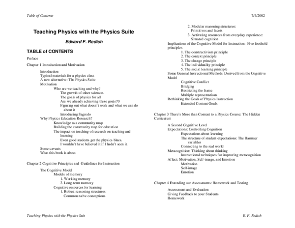 (PDF) Teaching Physics with the Physics Suite