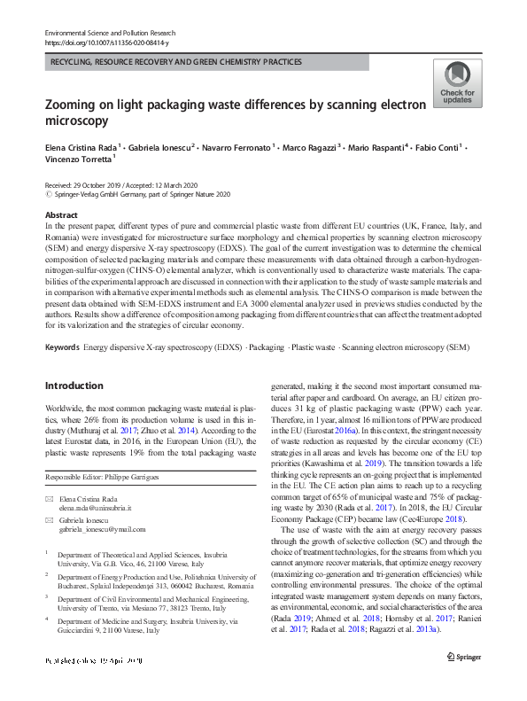 (PDF) Zooming on light packaging waste differences by scanning electron ...