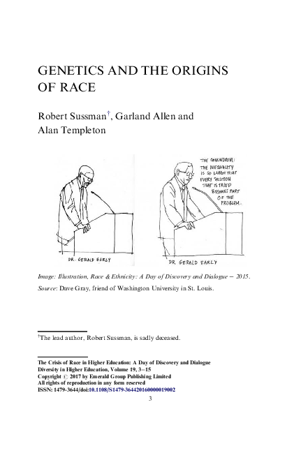 (PDF) GENETICS AND THE ORIGINS OF RACE