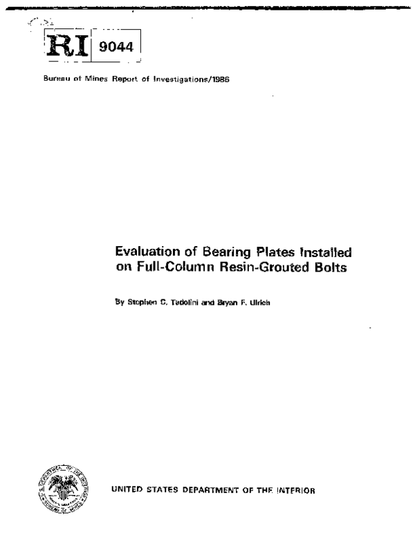 (PDF) Evaluation of bearing plates installed on full-column resin ...