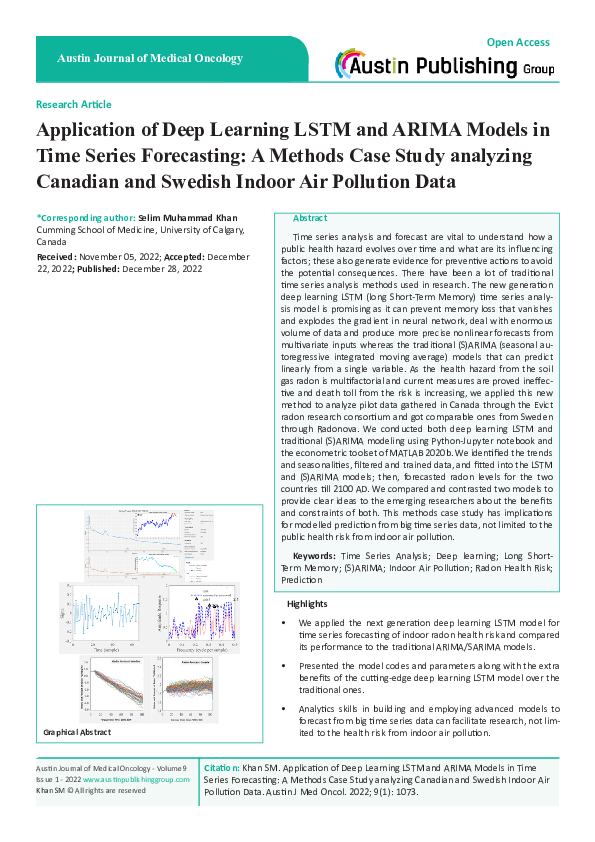 Pdf Application Of Deep Learning Lstm And Arima Models In Time Series Forecasting A Methods
