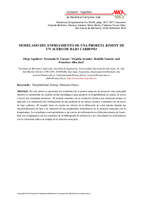 (PDF) Modelado del Enfriamiento de una Probeta Jominy de un Acero de ...