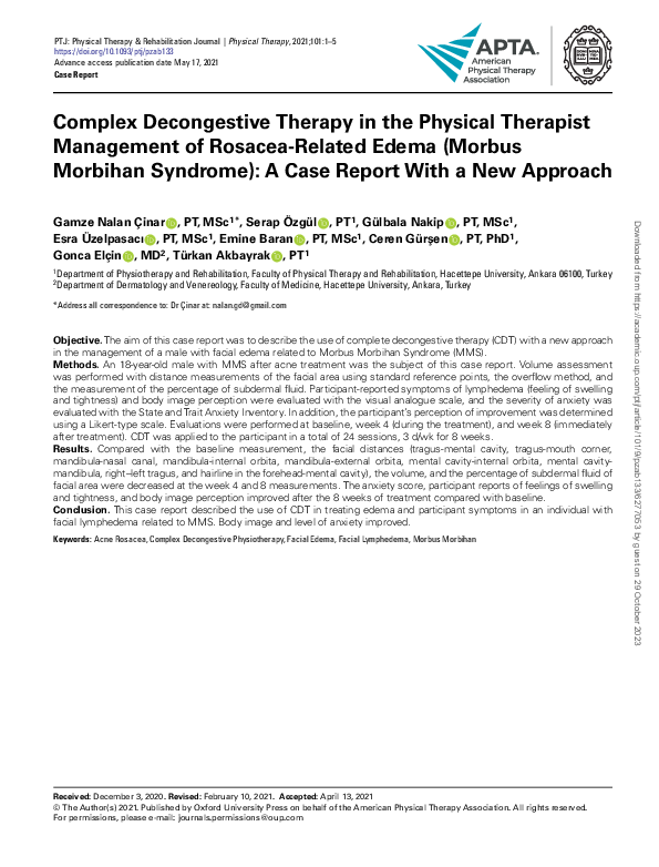 (PDF) Complex Decongestive Therapy in the Physical Therapist Management ...
