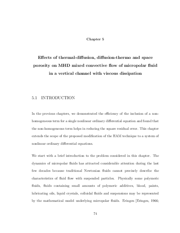 (PDF) Effects of Thermal‐Diffusion, Diffusion‐Thermo, and Space Porosity on MHD Mixed Convective ...
