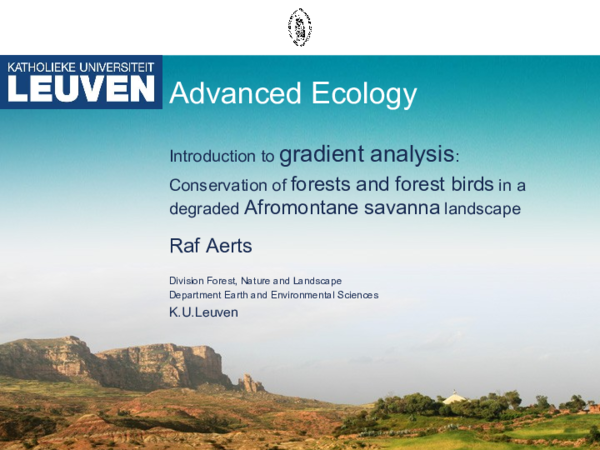 (PPT) Advanced Ecology