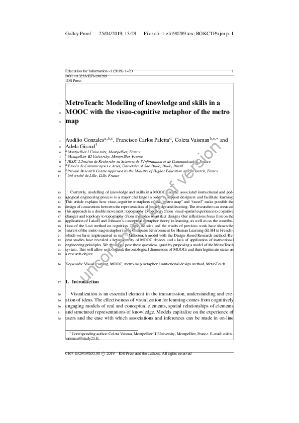 (PDF) MetroTeach: Modelling of knowledge and skills in a MOOC with the visuo-cognitive metaphor ...