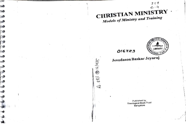 (PDF) Christian Ministry ( Models of Ministry and Training) By ...
