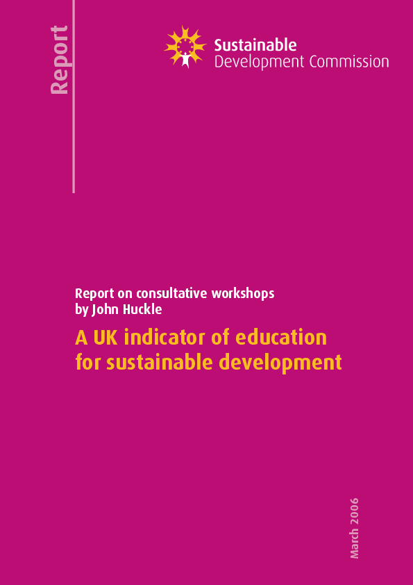 (PDF) A UK indicator of education for sustainable development