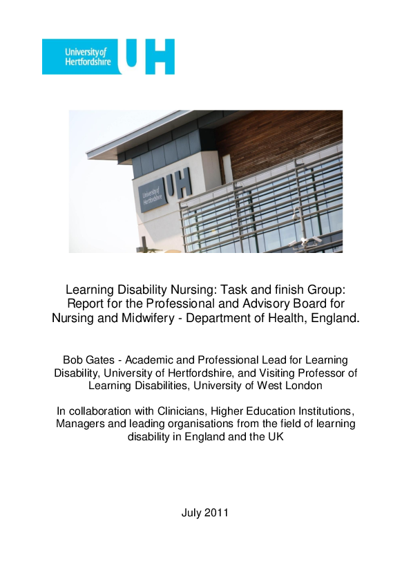 (PDF) Learning disability nursing