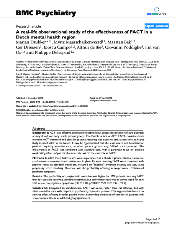 (PDF) A real-life observational study of the effectiveness of FACT in a ...