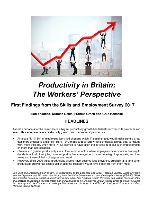 (PDF) Productivity in Britain: The workers' perspective. First findings ...