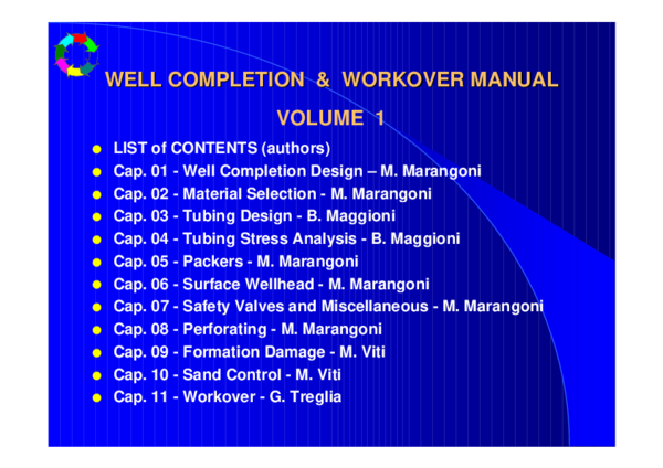 (PDF) WELL COMPLETION & WORKOVER MANUAL WELL COMPLETION & WORKOVER MANUAL