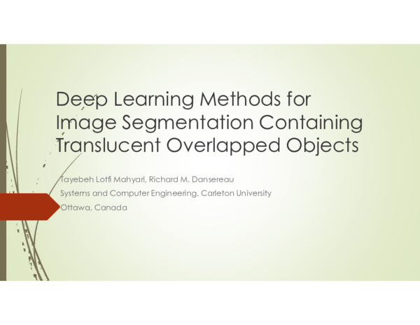 Pdf Deep Learning Methods For Image Segmentation Containing Translucent Overlapped Objects