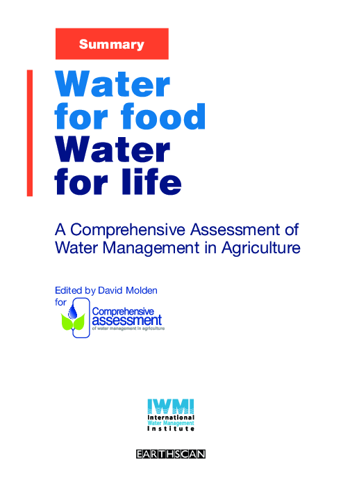 (PDF) Water for food, water for life a comprehensive assessment of ...