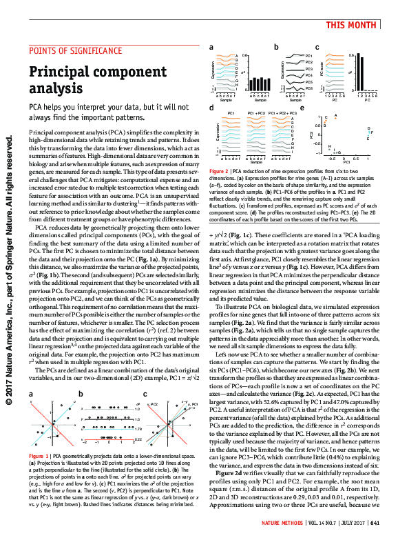 (PDF) Principal component analysis