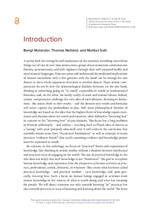 (PDF) Molander et al 2023 introduction