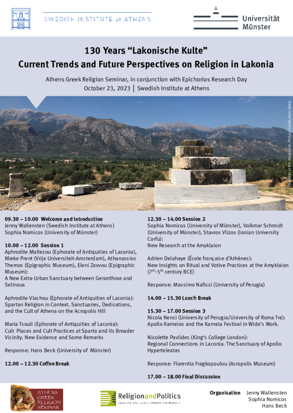 (PDF) Spartan Religion in Context. Sanctuaries, Dedications and the ...