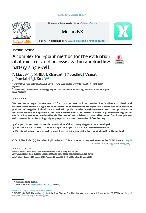 (PDF) A complex four-point method for the evaluation of ohmic and ...