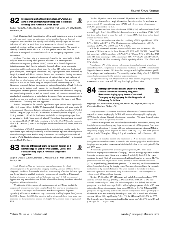(PDF) 83 B-Mode Ultrasound Signs in Ovarian Torsion and Normal Doppler ...